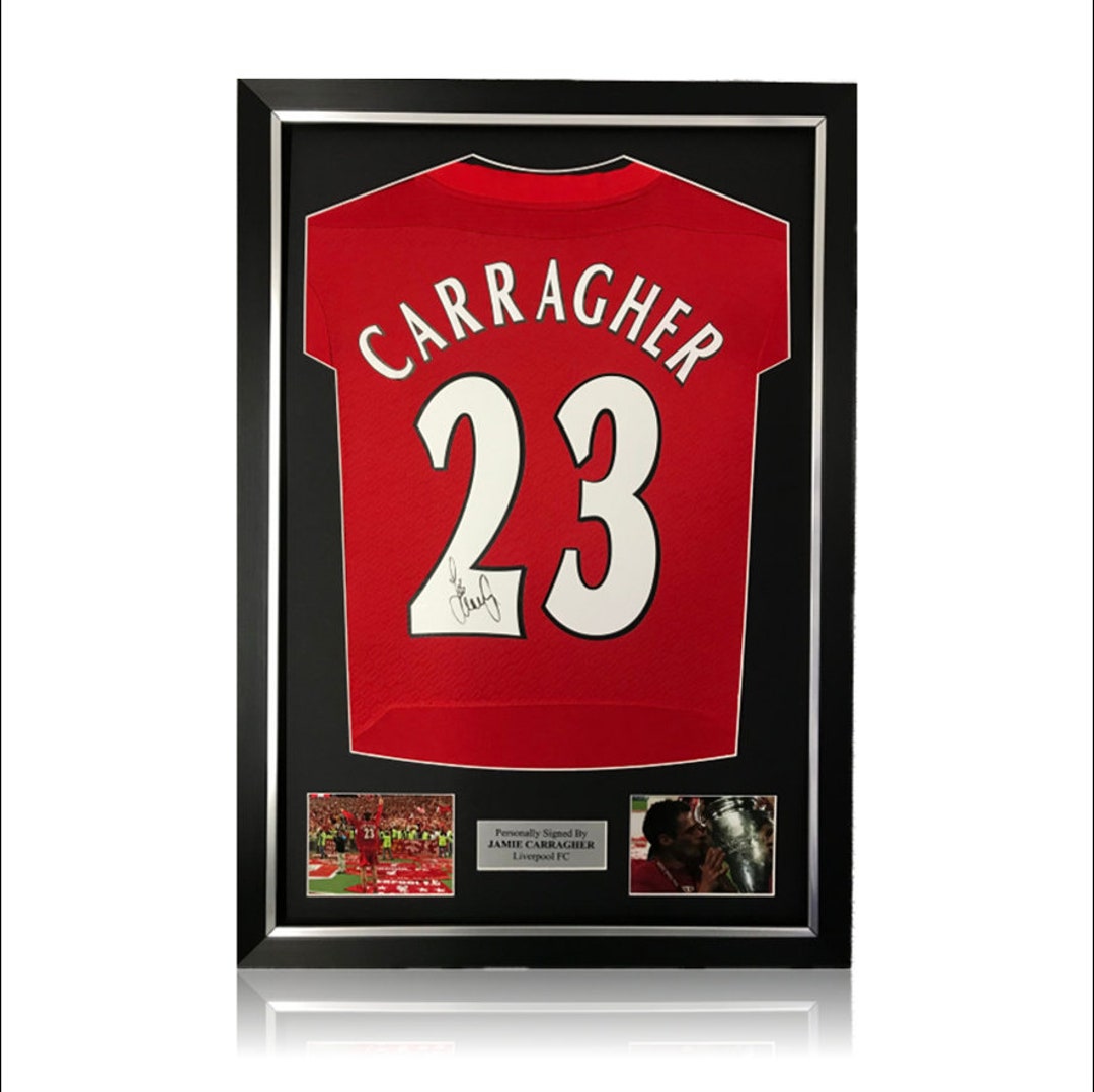 Jamie Carragher Hand Signed ISTANBUL 2005 Presentation in Deluxe ...