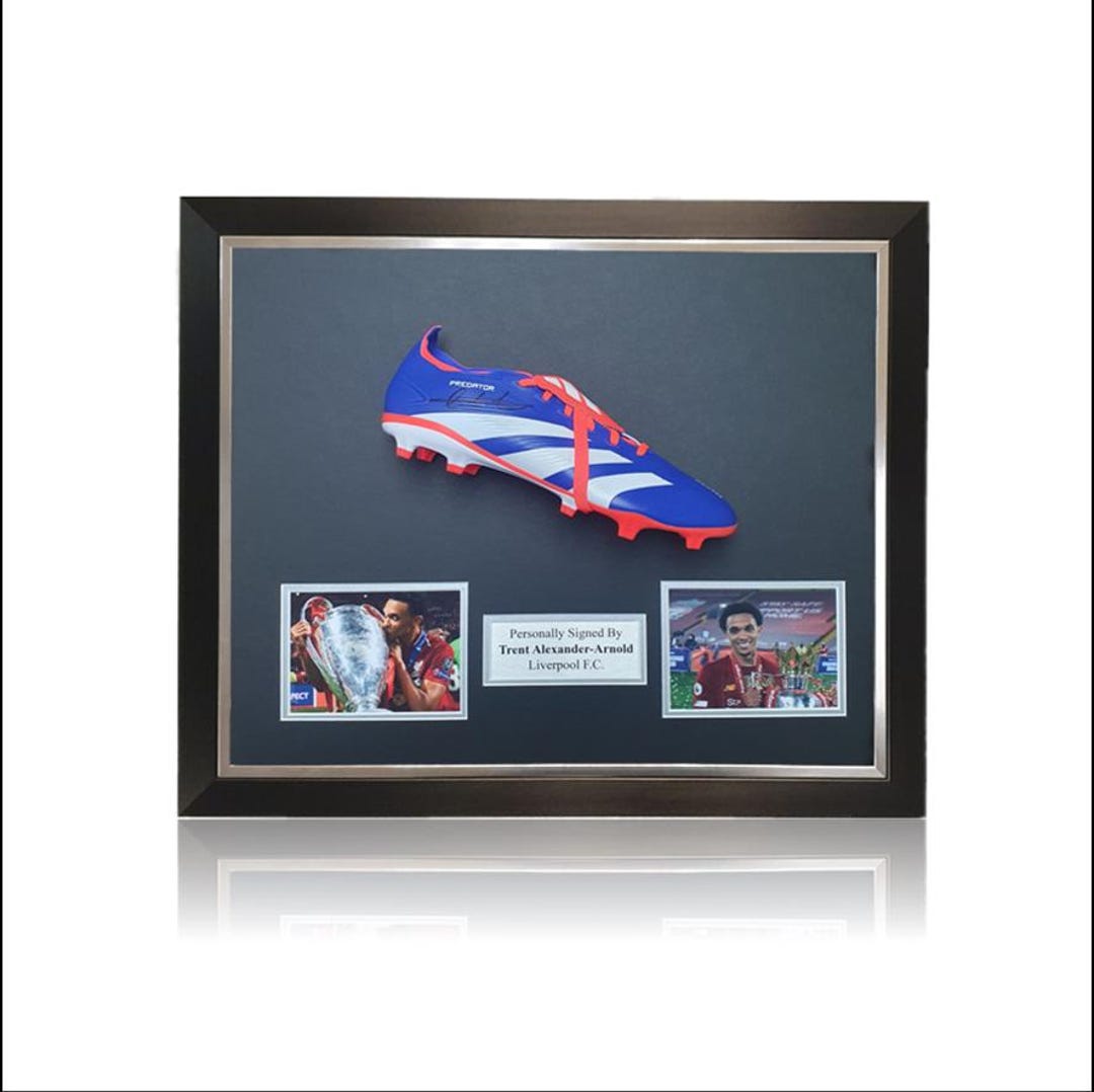 Trent Alexander-arnold Hand Signed Blue/red/white 'PREDATOR' Boot in ...