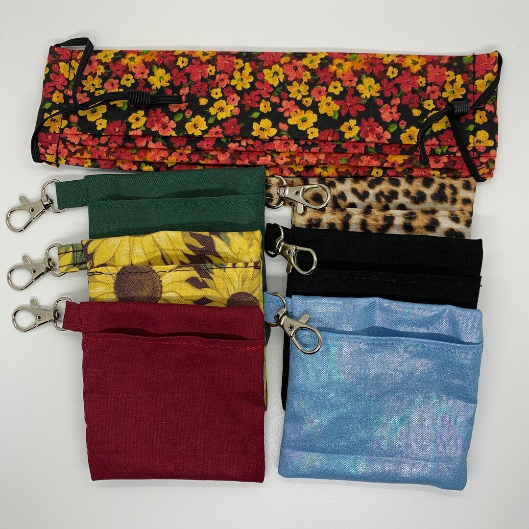 Face Mask Pouch Key Chain Mask Holder Carrying Case Wallet Bag With ...