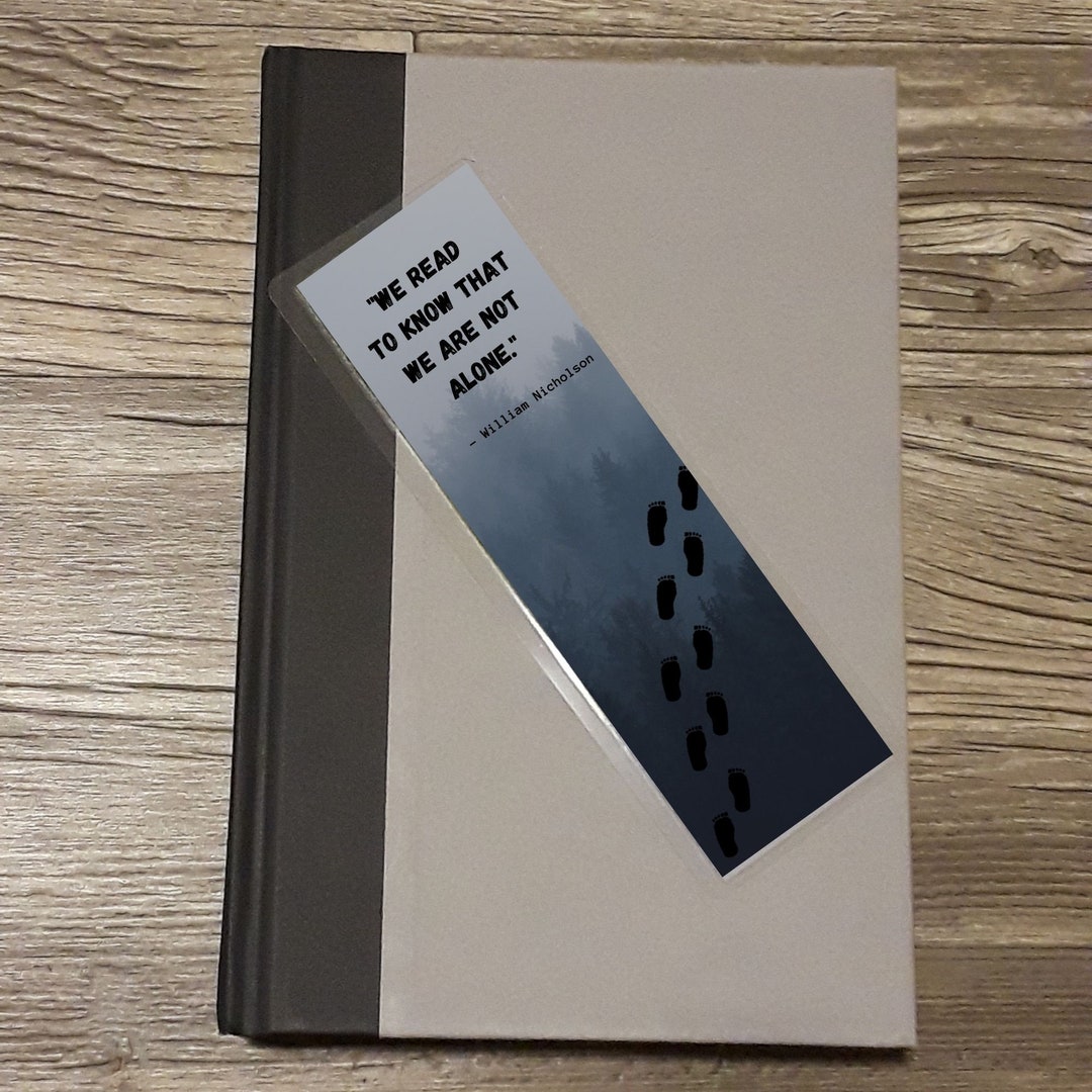 Bigfoot Footprints Laminated 2x7 Bookmark - Etsy