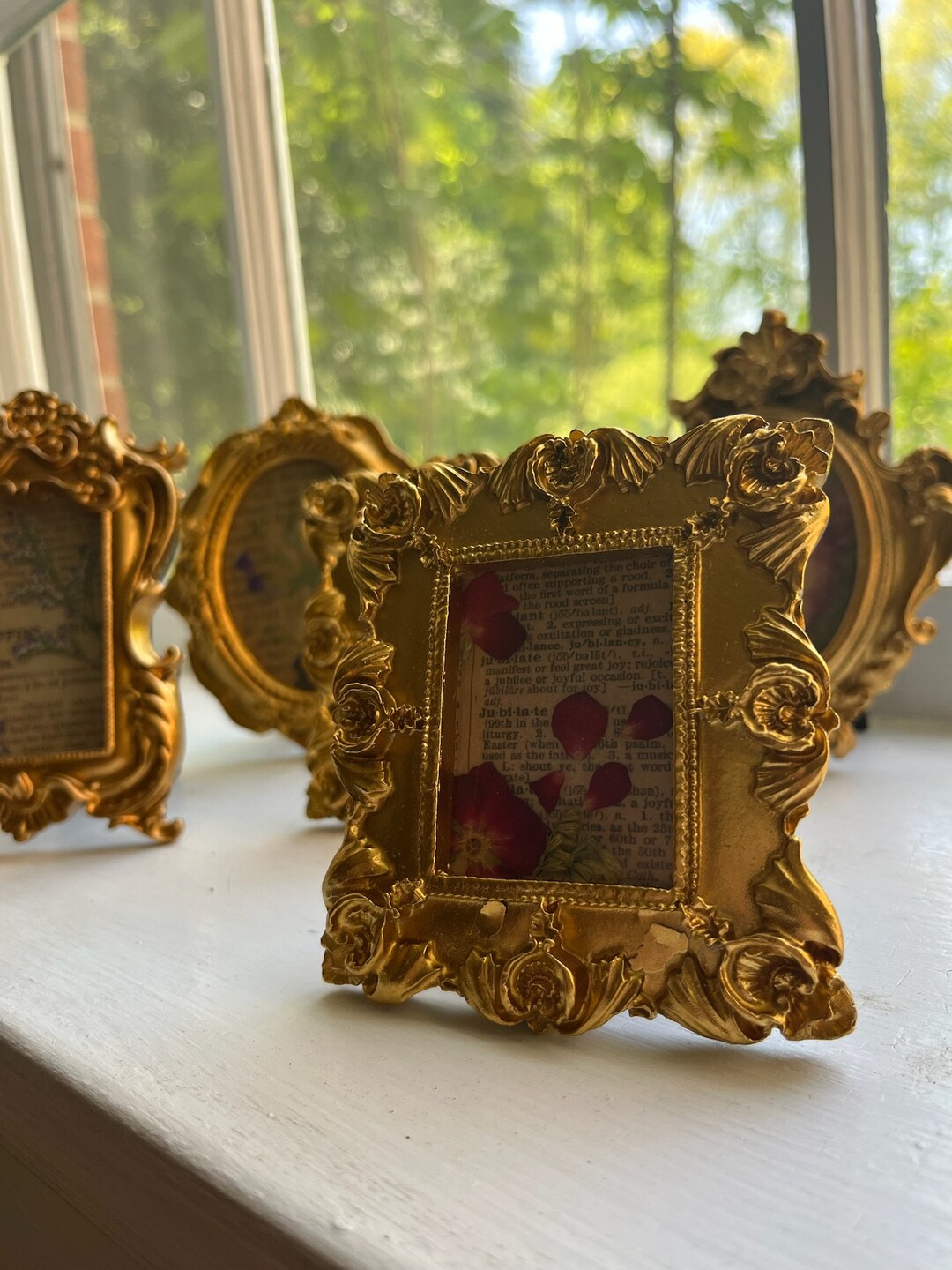 Antique Inspired Floral Frames ︳dark Academia Home Decor ︳unique Gifts ...
