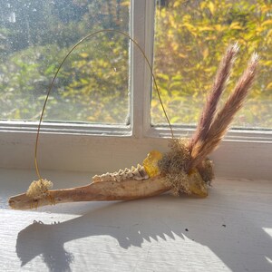 Genuine Deer Jaw Bone Wall Hanging ︳harvest, Cottagecore, Green ...