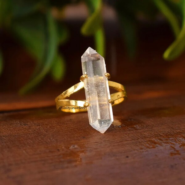 Clear Stone Ring - Etsy