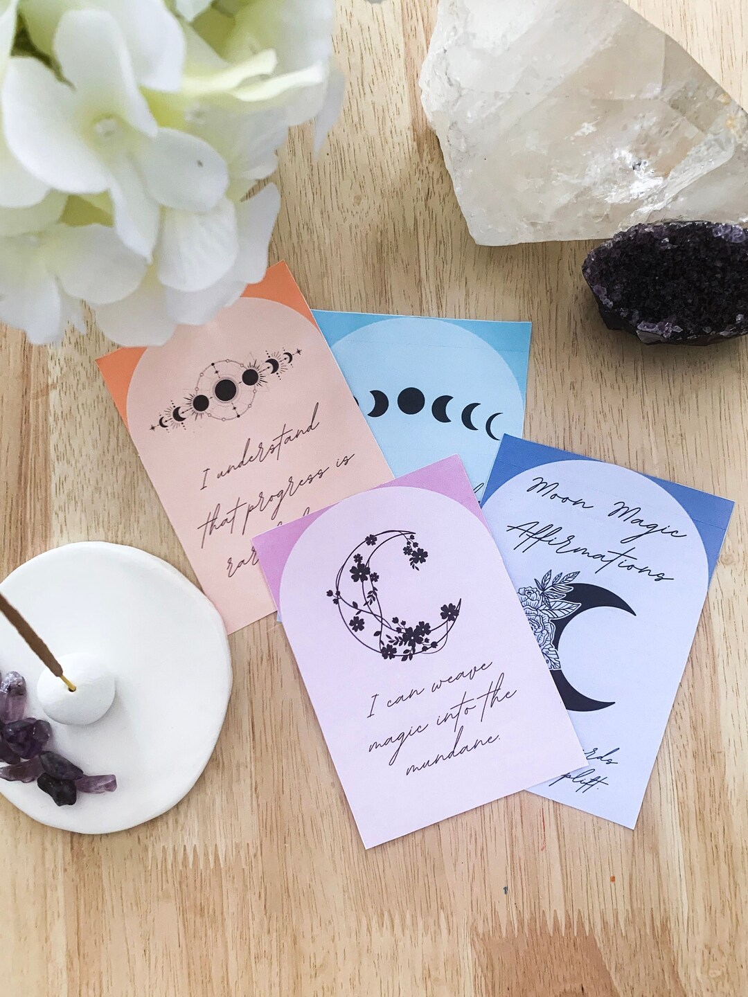 33 Moon Magic Affirmation Cards PRINTABLE - Etsy