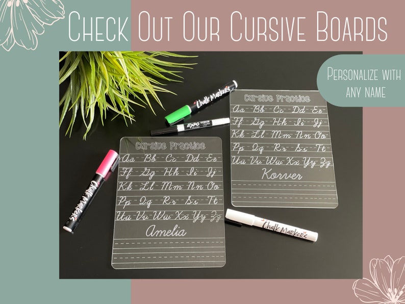 Personalized Alphabet Tracing Board, Kids Learning Activity - Etsy