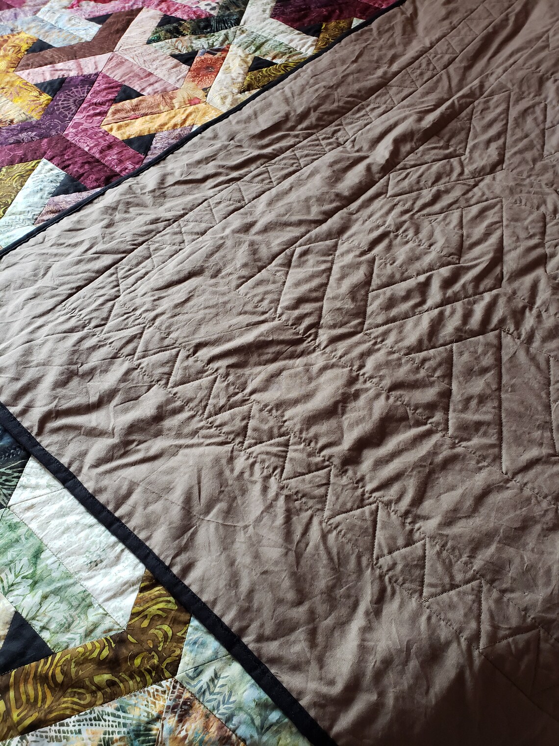 Escher Quilt, Double Quilt Made With Artisanal Patchwork Technique ...