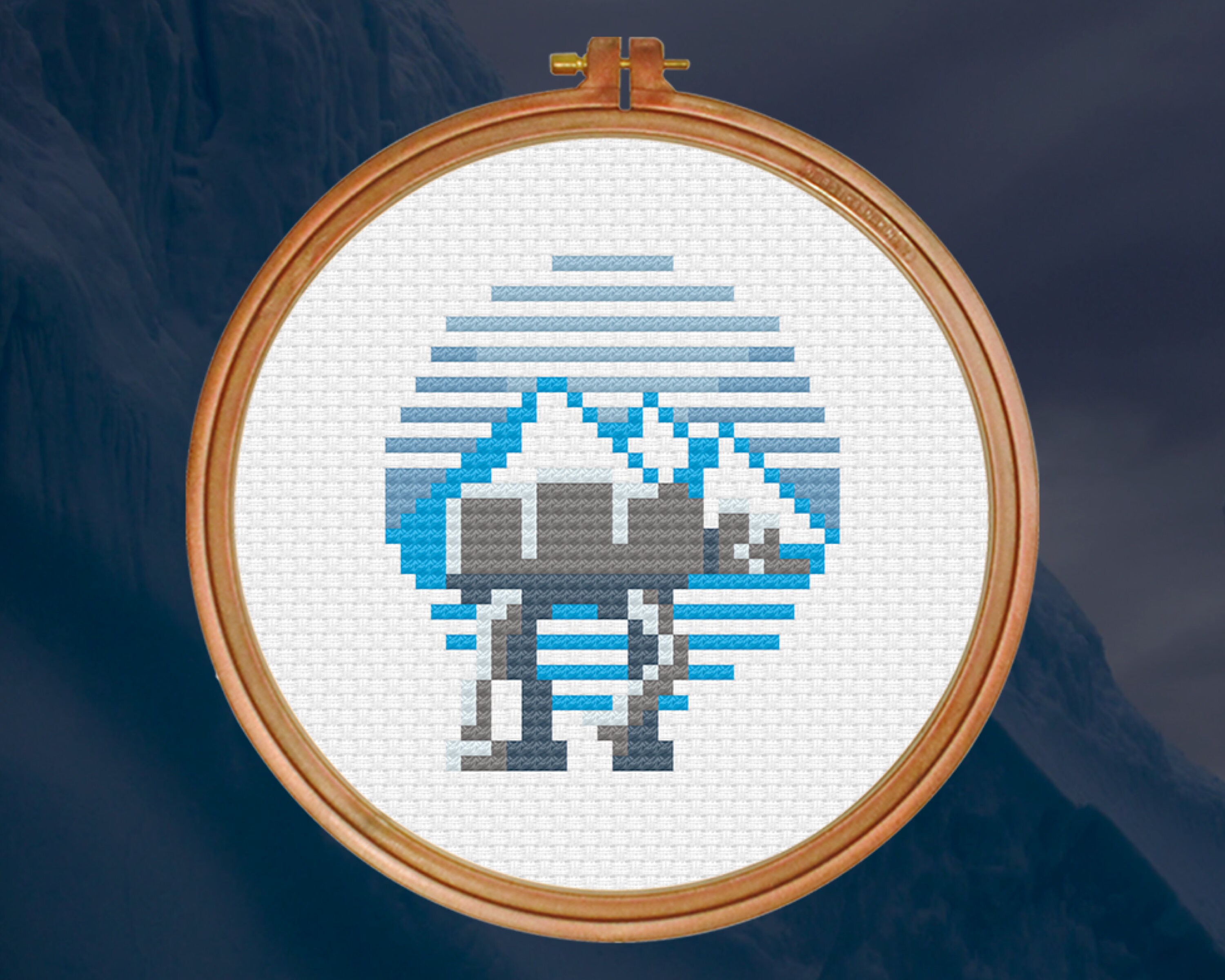 Minimalist Hoth AT-AT Star Wars Counted Cross Stitch Pattern - Etsy