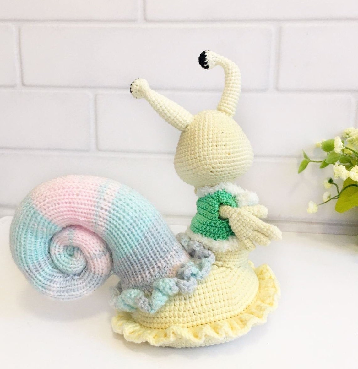 Crochet snail toy amigurumi snail toy amigurumi snail cute | Etsy