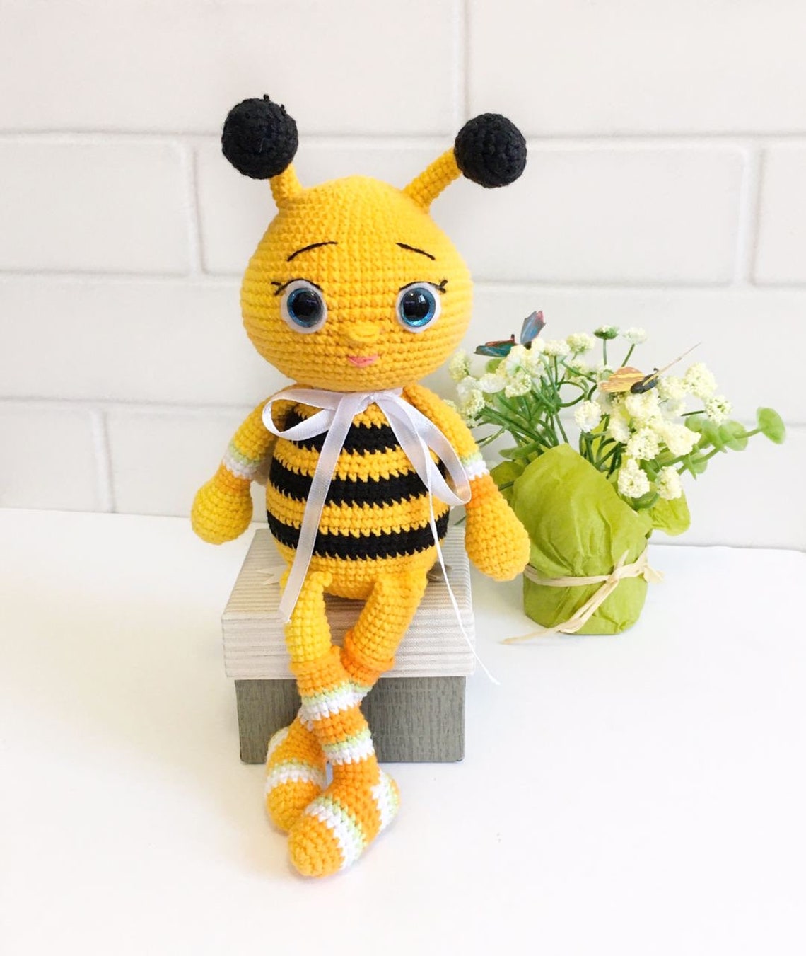 Cute crochet bee toy toy bee amigurumi bee toy honey bee | Etsy
