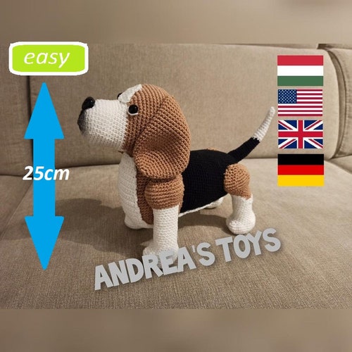 Beagle Dog Amigurumi Crochet Pattern - Etsy