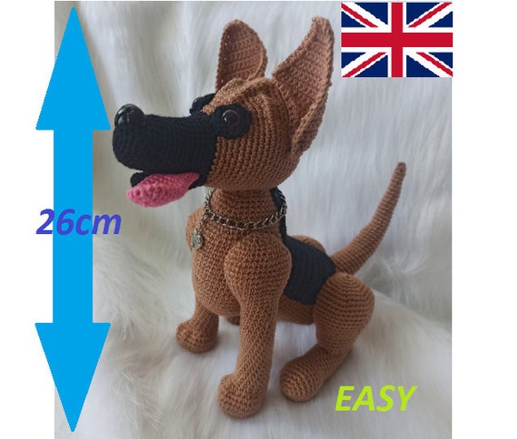 Brave the German Shepherd Crochet Pattern - Etsy