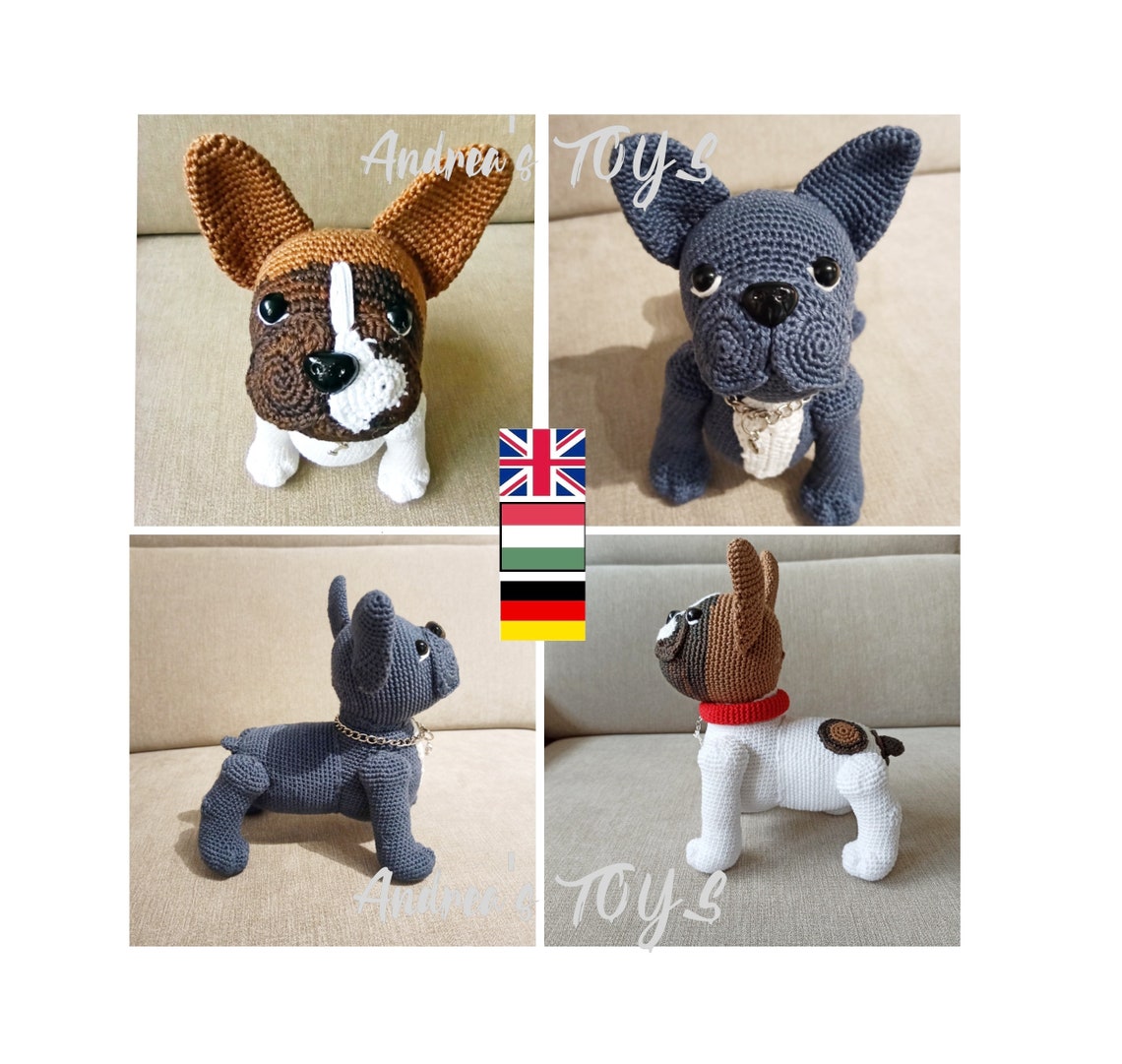 Dió Crochet Pattern French Bulldog Dog Amigurumi Francia - Etsy Canada