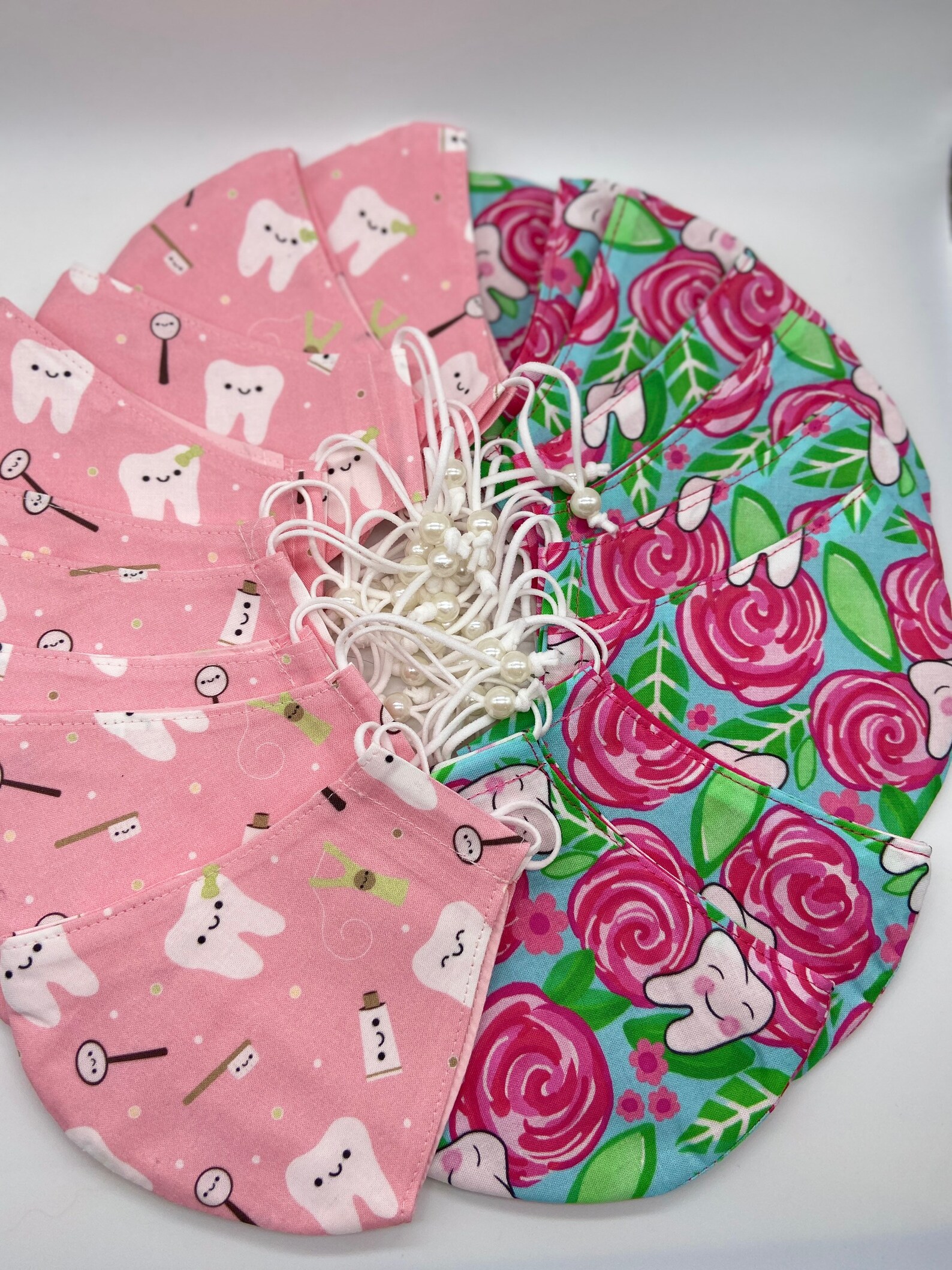 Buy Custom Hand Made Tooth Masks in Cute Dental Prints-cute Office ...