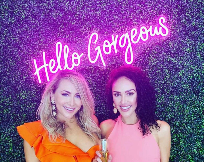 Hello Gorgeous LED Neon Sign - Etsy