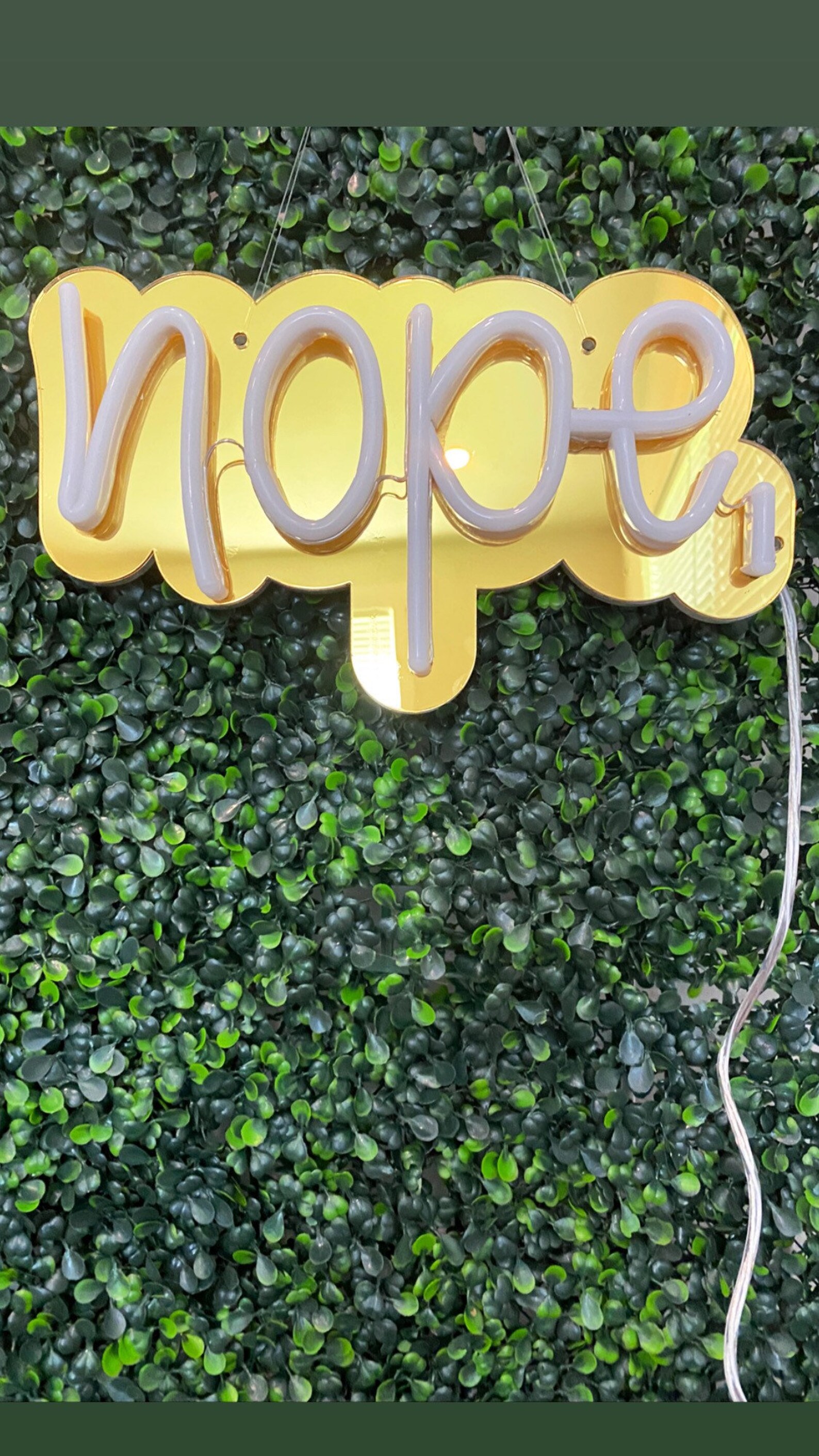 Nope. LED Neon Sign 12inx6in - Etsy
