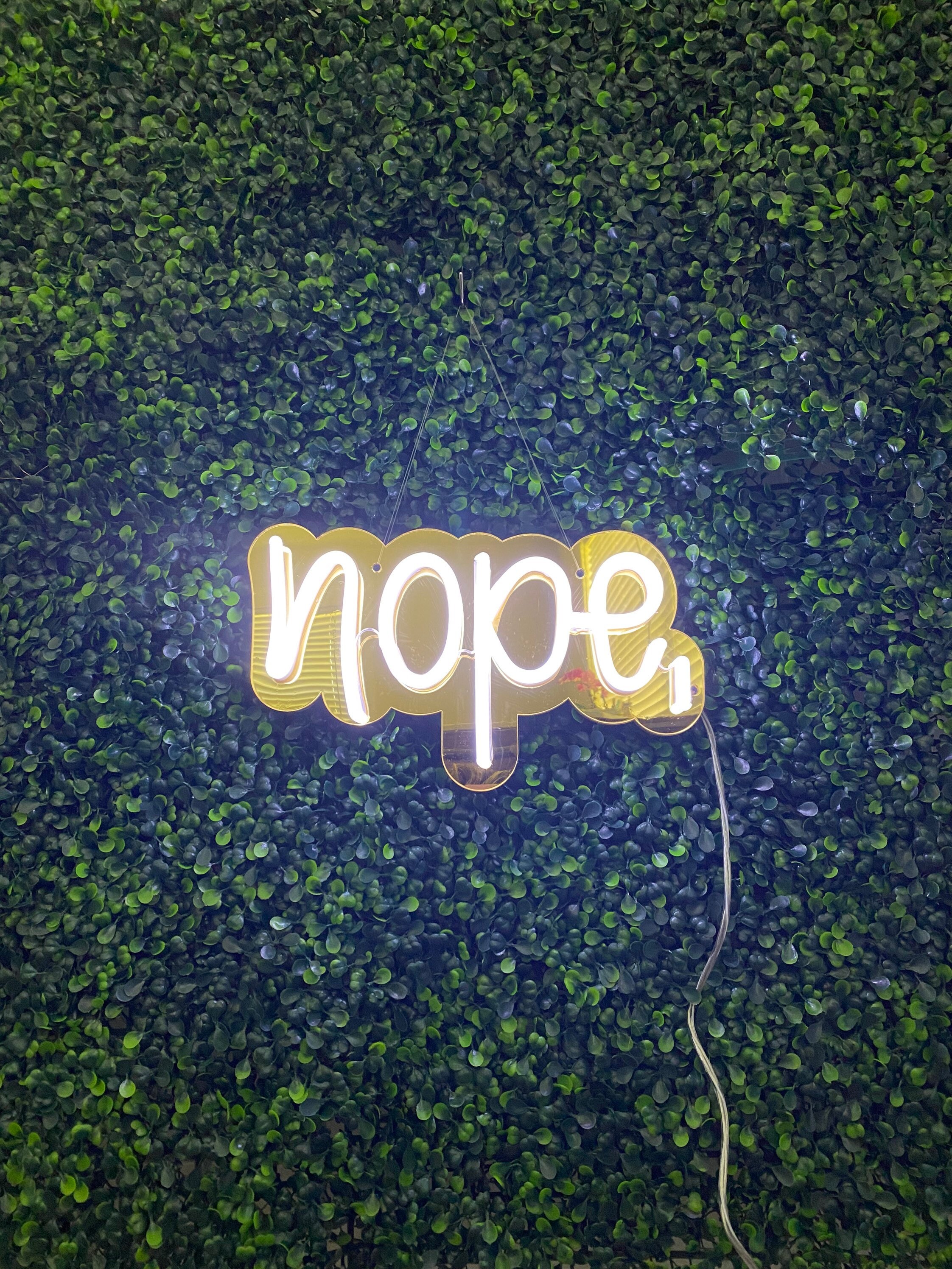 Nope. LED Neon Sign 12inx6in - Etsy