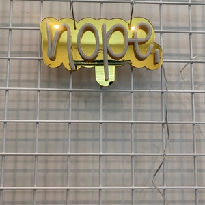 Nope. LED Neon Sign 12inx6in - Etsy
