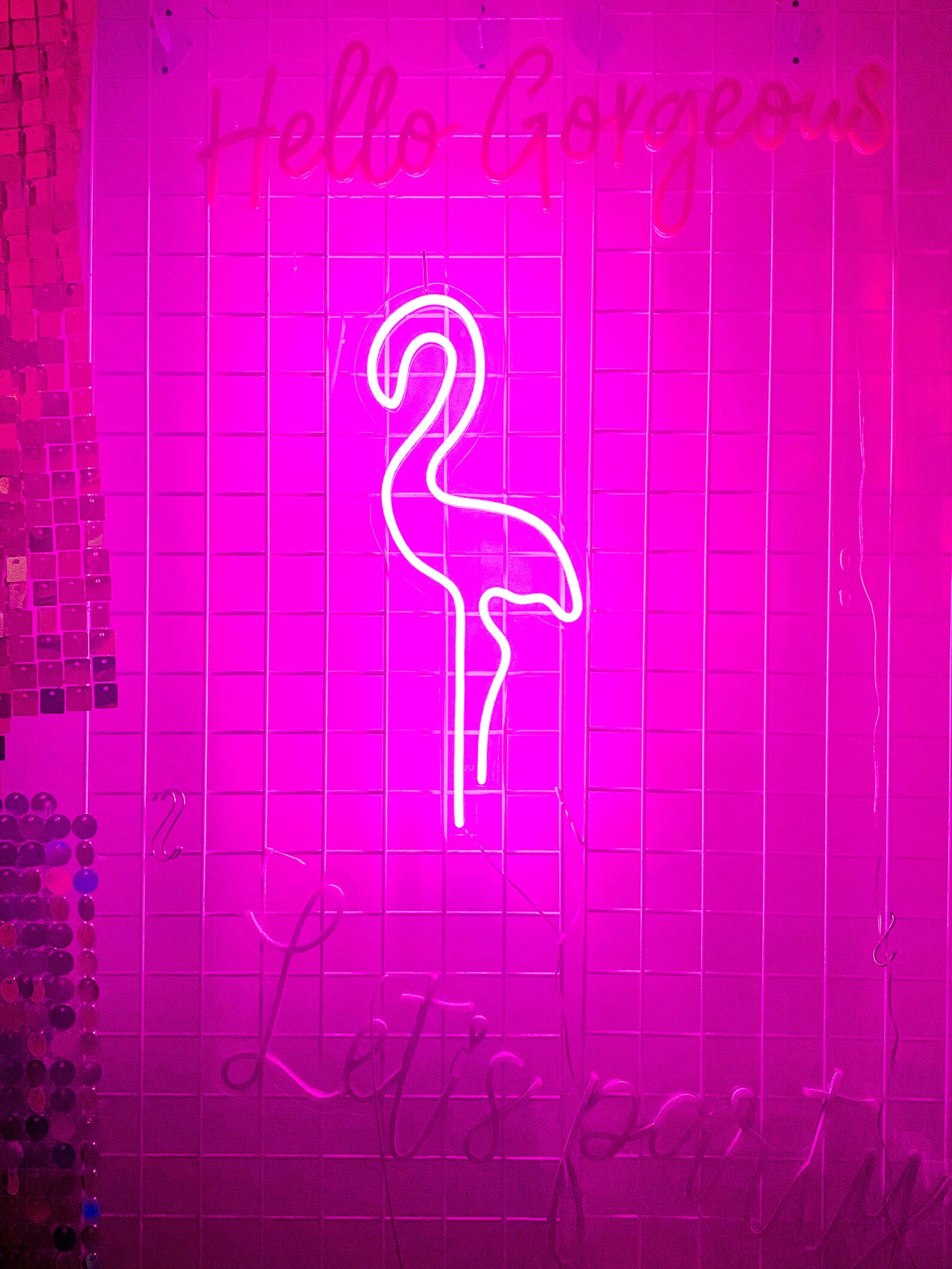 Pink Flamingo LED Neon - Etsy