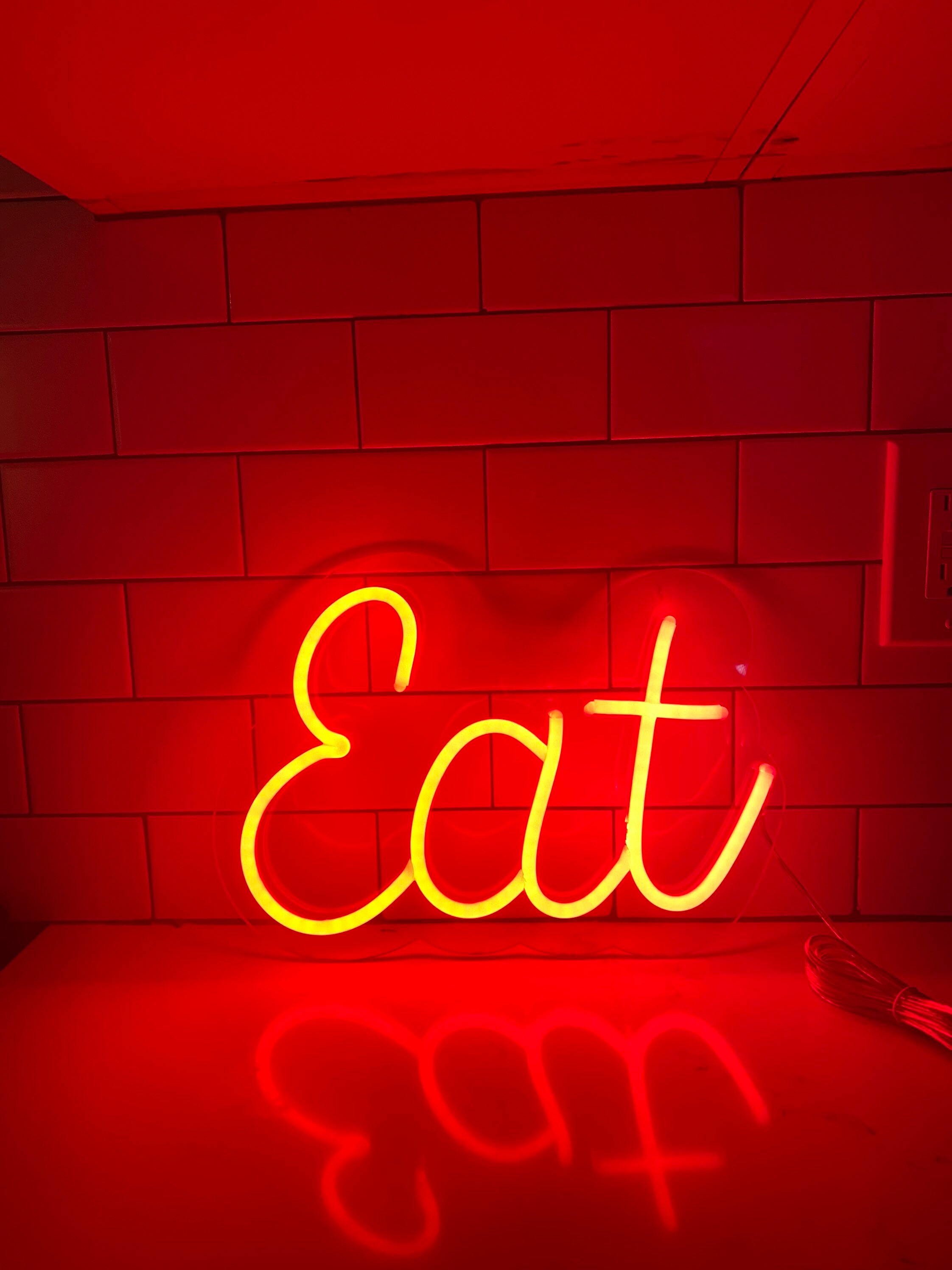EAT LED Neon Sign - Etsy