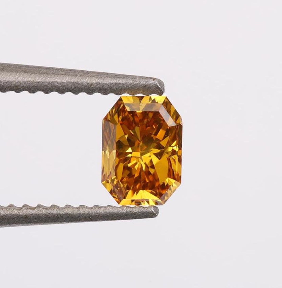 0.20 CT, 3.80 X 2.80 MM, Natural Loose Emerald Shape Diamond, Fancy ...