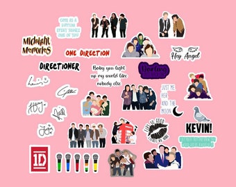 One Direction Stickers | Etsy