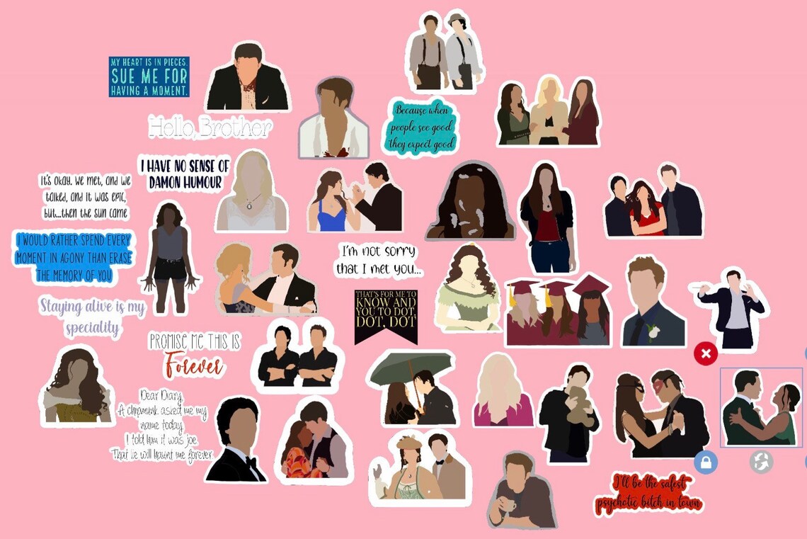 The Vampire Diaries Stickers | Etsy