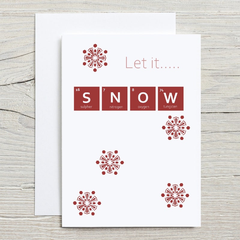 Science Pun Holiday Card - Etsy UK