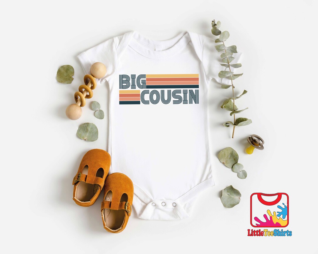 Retro Big Cousin Onesie®,cute Cousin Baby Bodysuit,vintage Matching Cousin Crew Baby Onesie ...