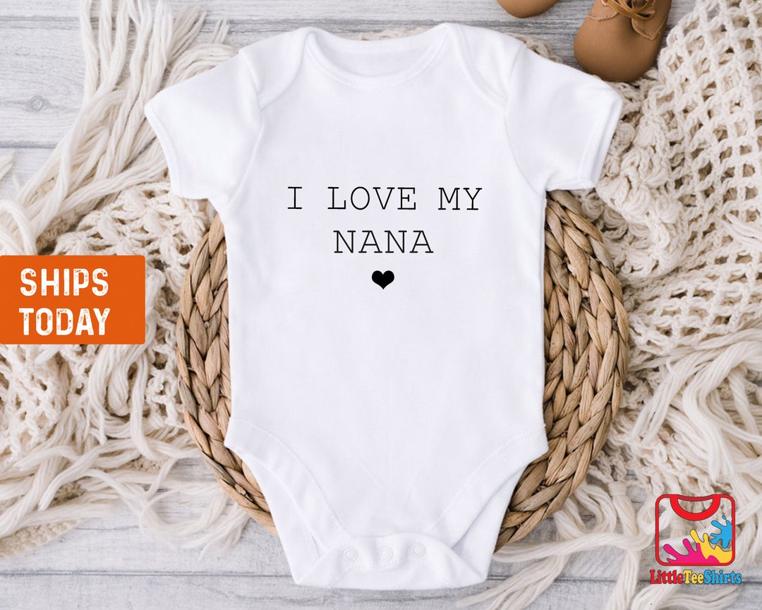I Love My Nana Onesie® Baby Announcement Onesie® Pregnancy - Etsy