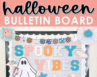 Halloween Bulletin Board Kit Trendy Halloween Bulletin Board - Etsy