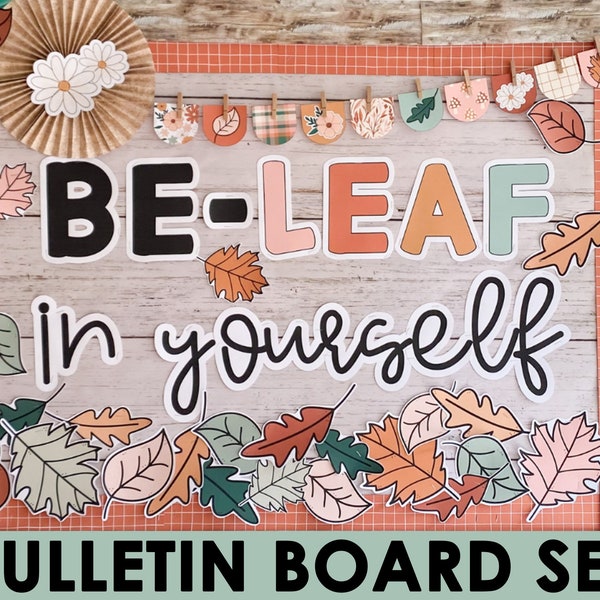 Be Leaf in Yourself Bulletin - Etsy