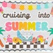 Retro Beach Classroom Bulletin Board Set: Summer Countdown (PDF) - Etsy