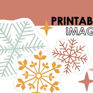 Snowflake Themed Printable Bulletin Board or Door Display Set for ...