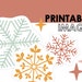 Snowflake Themed Printable Bulletin Board or Door Display Set for ...