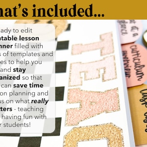 Printable Editable Teacher Lesson Planner for 2023 - 2024 School Year ...