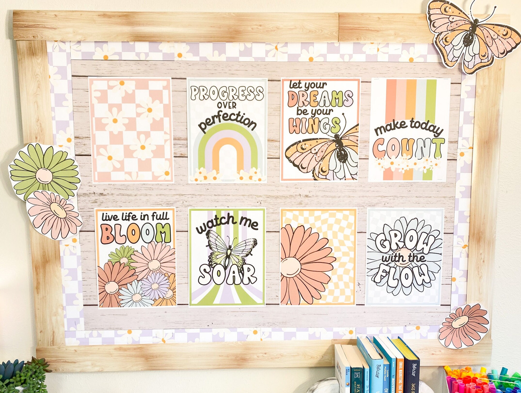 Retro Spring Posters: Inspirational Classroom Decor (digital Download ...