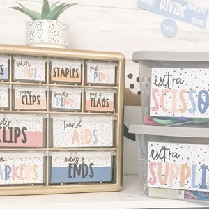 Printable Modern Classroom Decor Mini Bundle - Boho - Muted - Calming ...