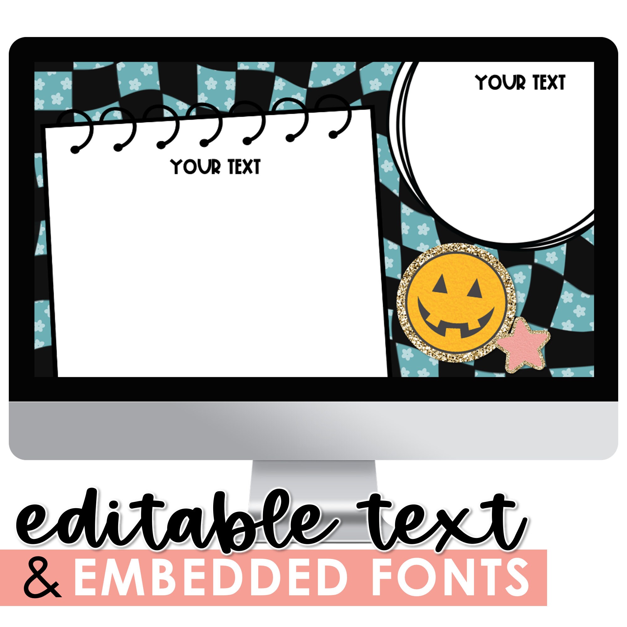 Halloween Themed Digital Slide Templates for Powerpoint - Etsy