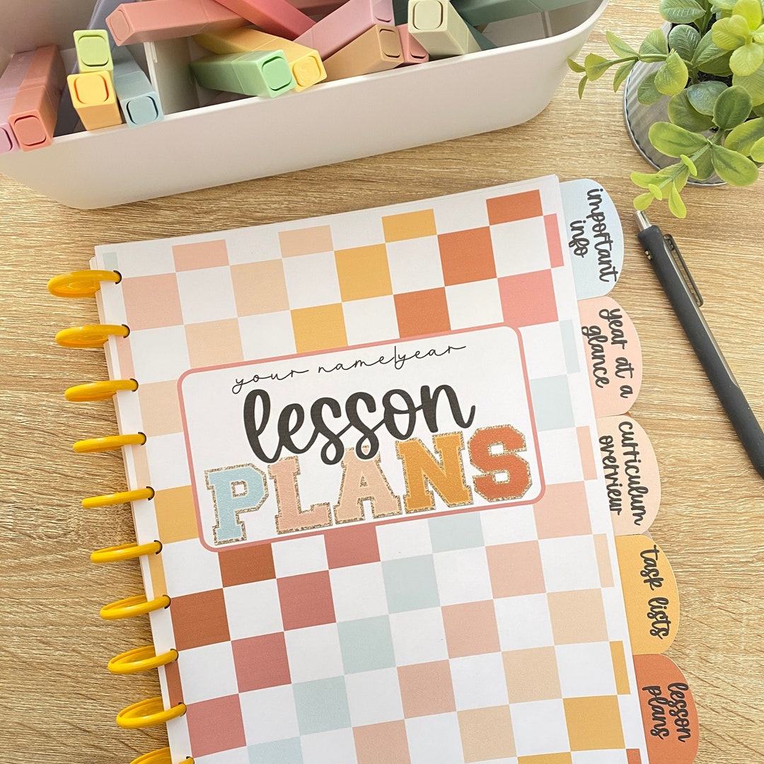 Printable Editable Teacher Lesson Planner for 2023 - 2024 School Year ...