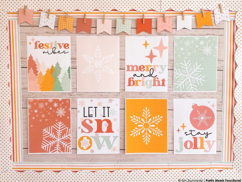 Winter and Holiday Themed Printable Classroom Decor Bundle - Etsy