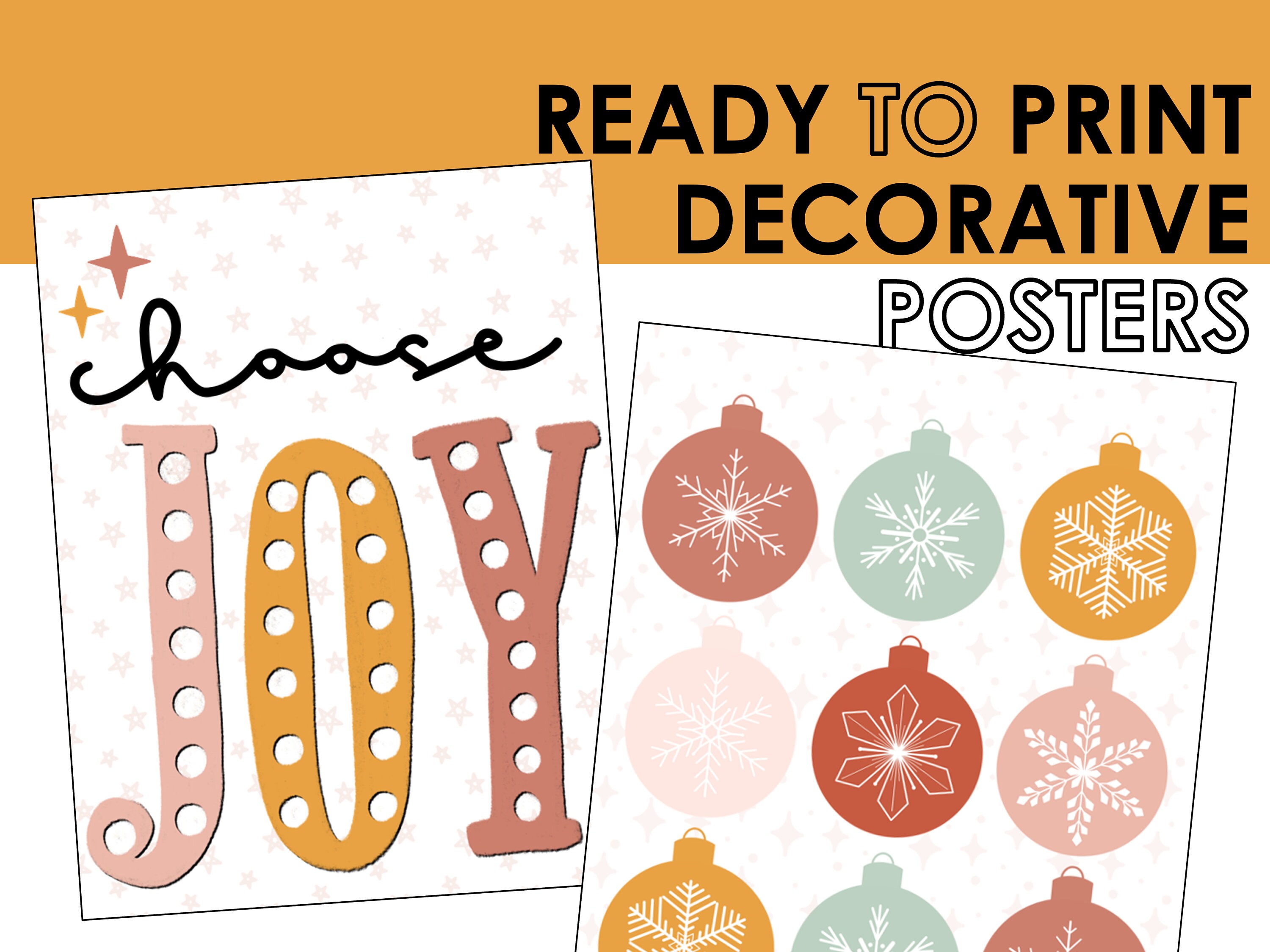 Christmas Classroom Decor Posters: Winter Holiday Bulletin Board (PDF ...