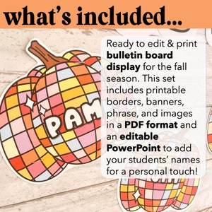 Fall or Halloween Themed Bulletin Board Set or Door Decor for ...