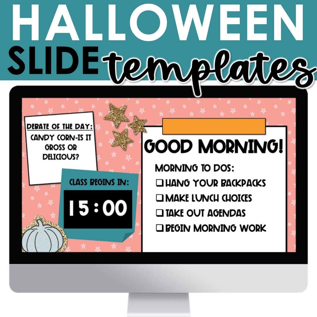 Halloween Themed Digital Slide Templates for Powerpoint - Daily ...
