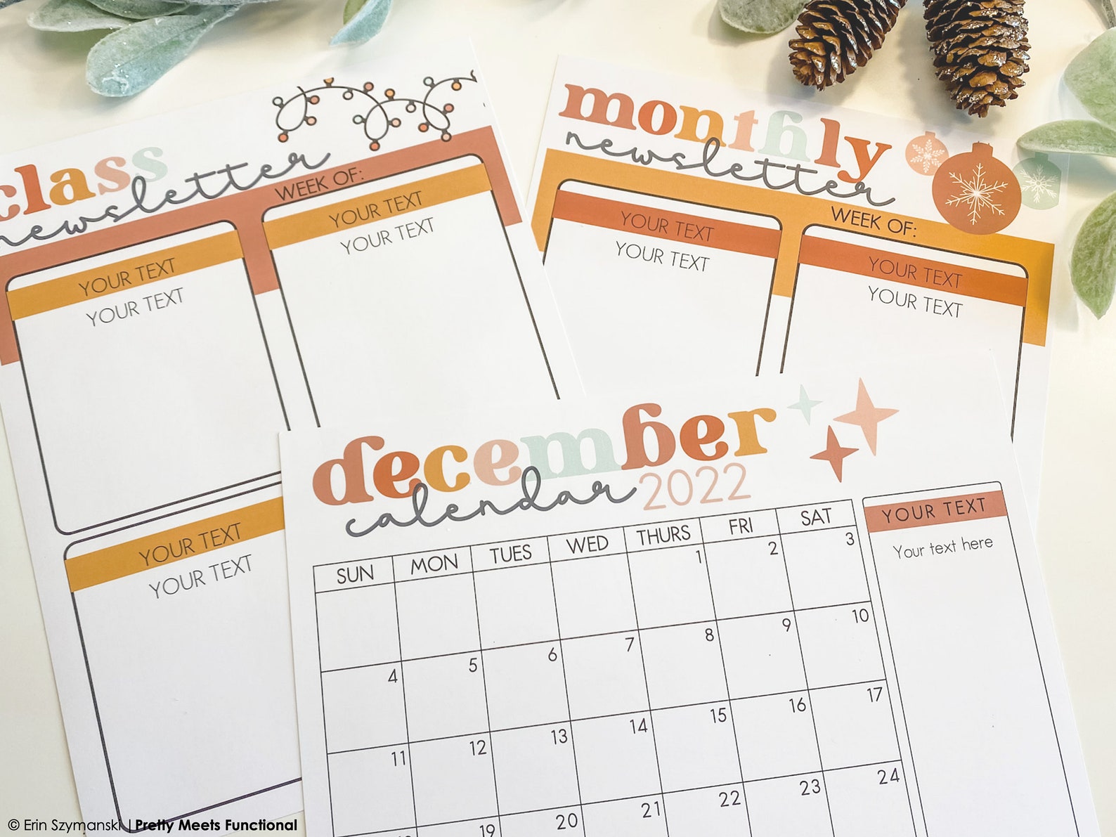 Winter and Holiday Themed Printable Classroom Decor Bundle - Etsy