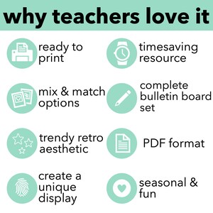 Holly Jolly Retro Ornament Bulletin Board Set or Door Decor for ...