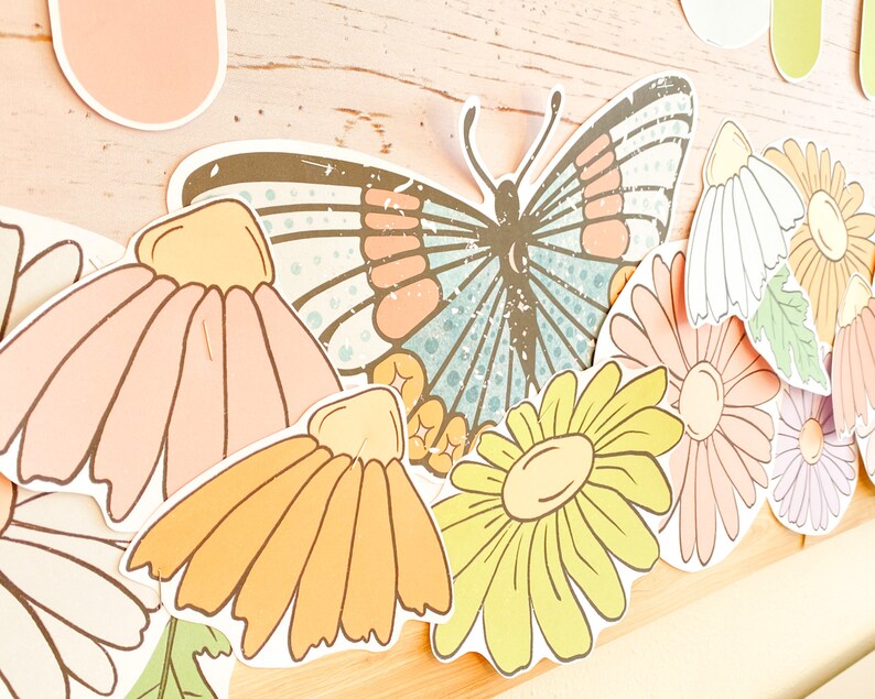 Retro Spring Themed Printable Classroom Decor Bundle With - Etsy