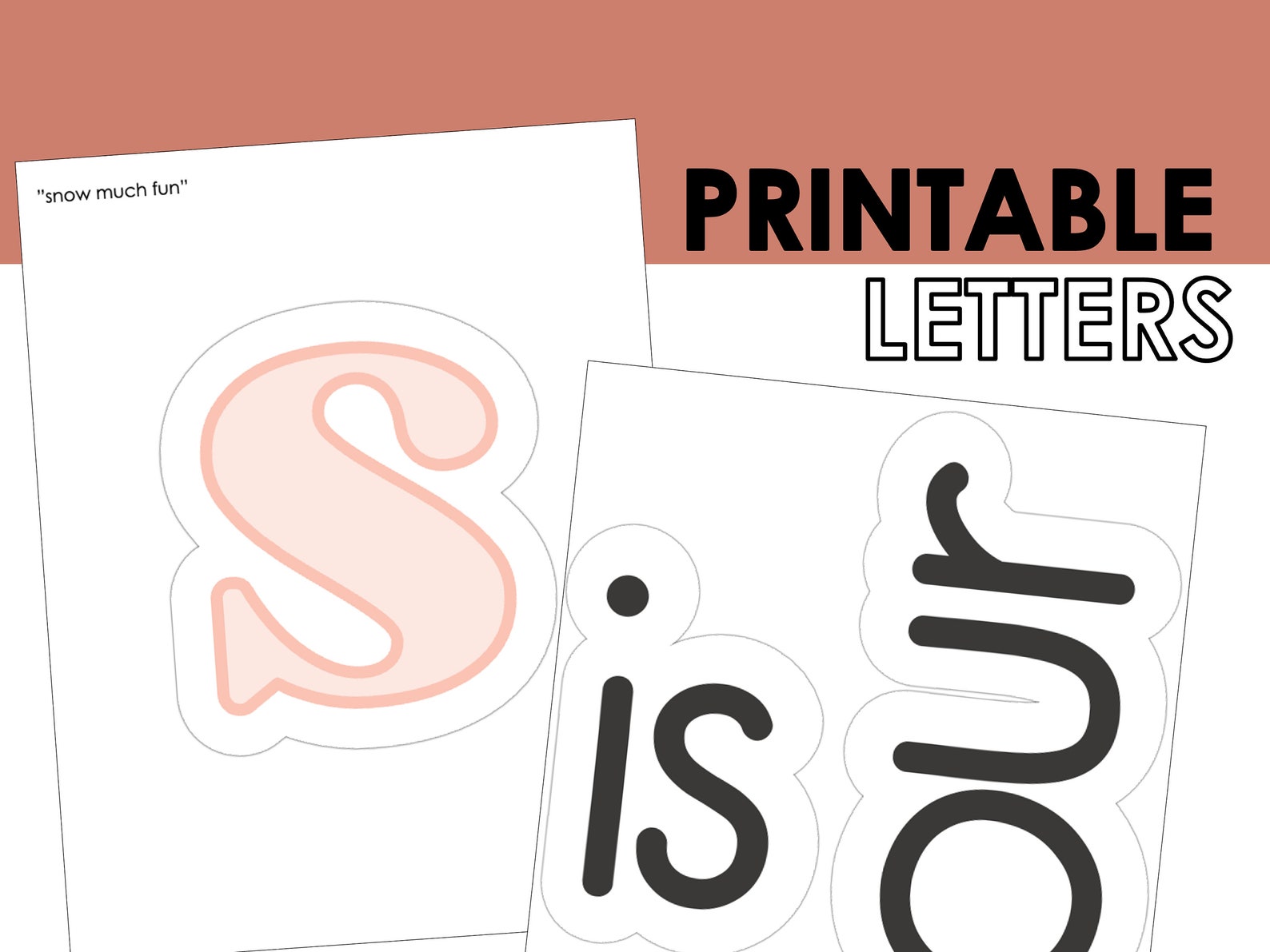 Snowflake Themed Printable Bulletin Board or Door Display Set for ...