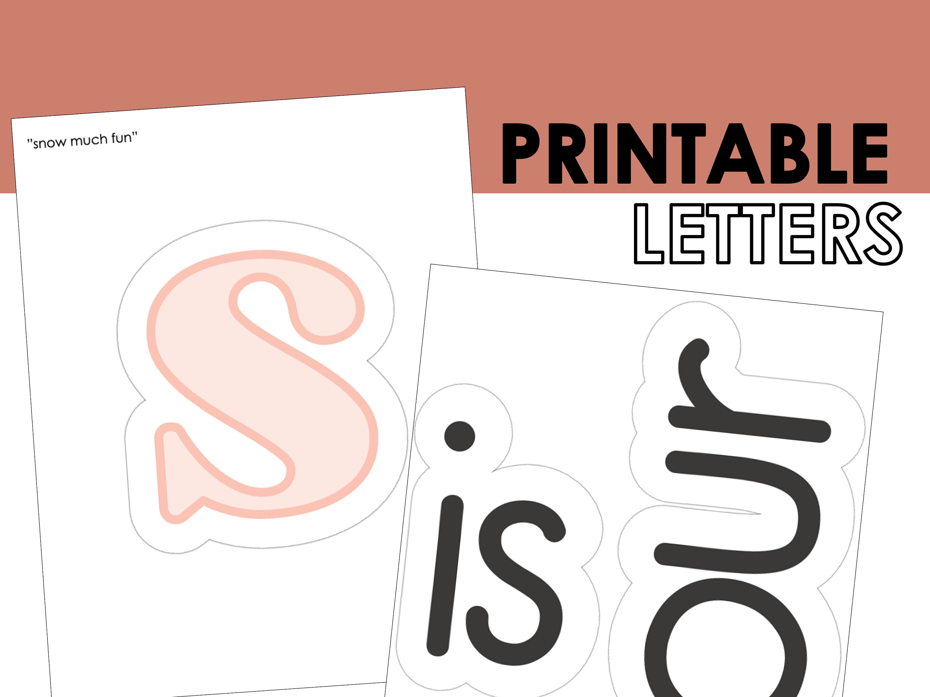 Snowflake Themed Printable Bulletin Board or Door Display Set - Etsy