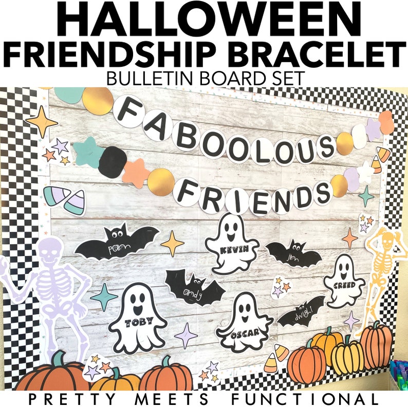 Halloween Bulletin Board Set: Faboolous Friends Classroom Decor ...