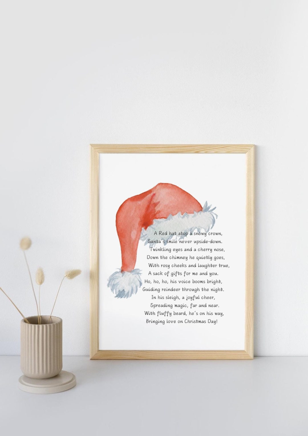 A Poem About Santa - Etsy
